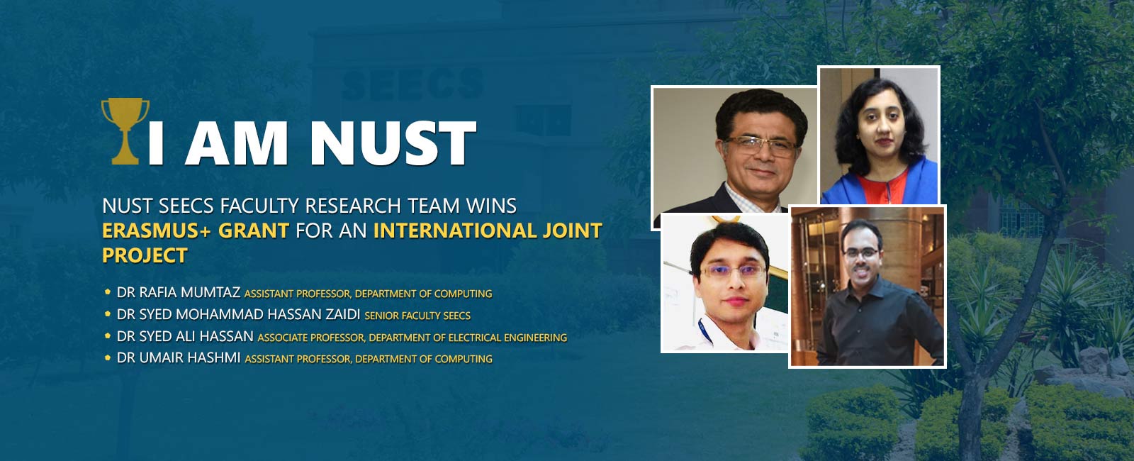 SEECS faculty wins Erasmus+ Grant for joint project | NUST