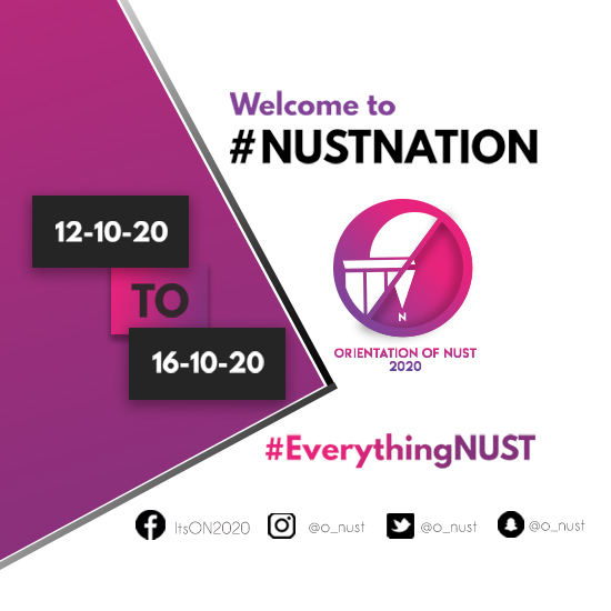 Orientation NUST - On 2020 | NUST