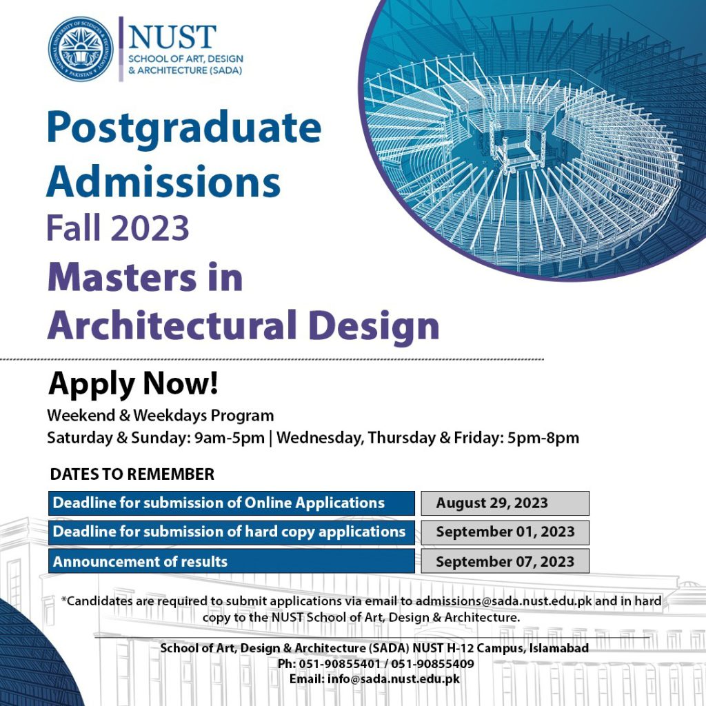 Masters in Architecture at Islamabad Campus | NUST