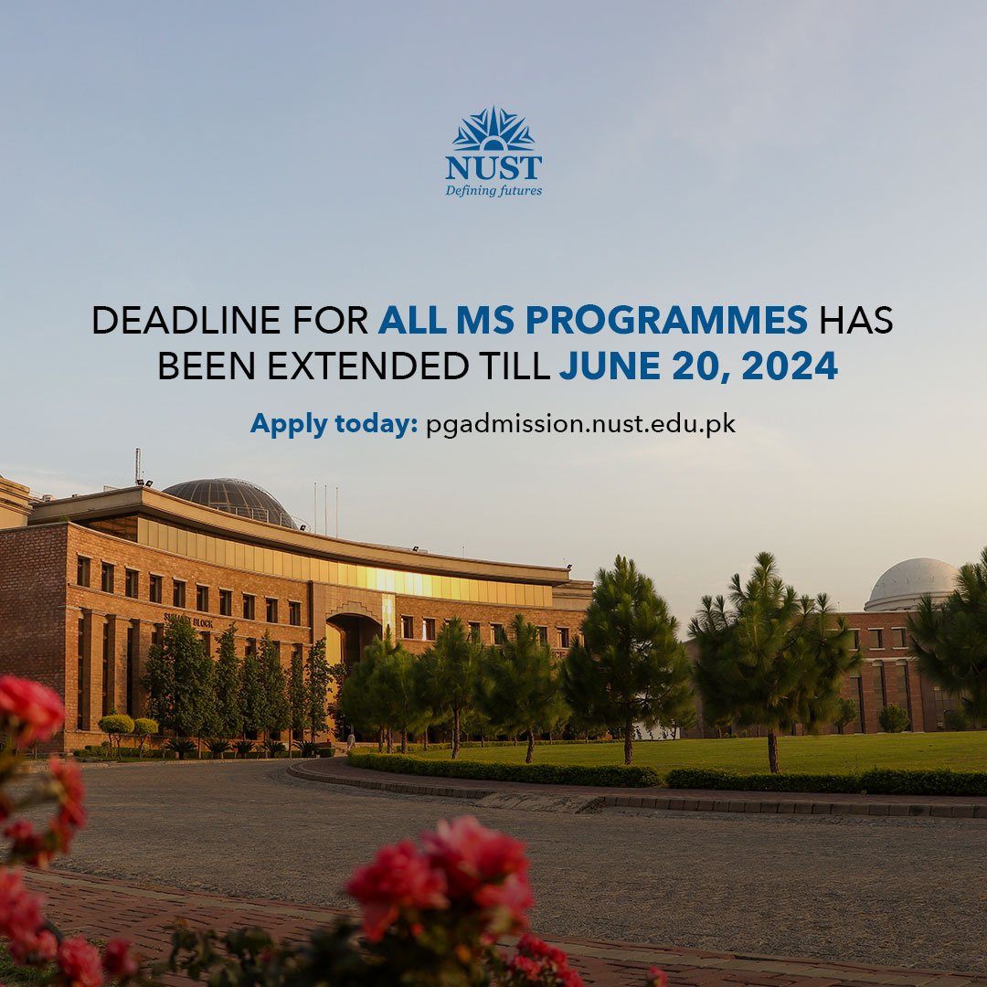 MS Deadline Extension | NUST
