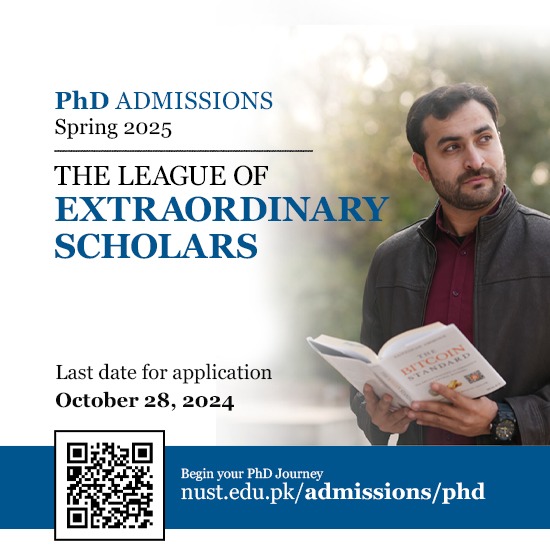 PhD Admissions for Spring 2025 | NUST