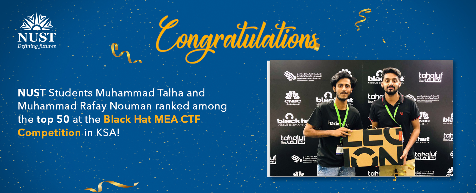 NUST Military College of Signals Students Shine at Black Hat MEA CTF ...