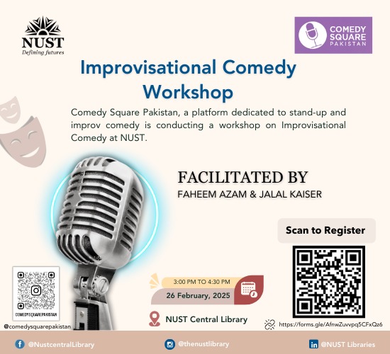 Improvisational Comedy Workshop at NUST Central Library | NUST