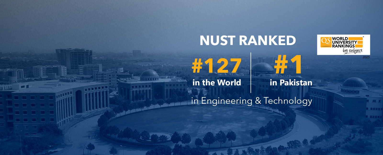NUST Ranked #127 in Engineering & Technology Globally | NUST
