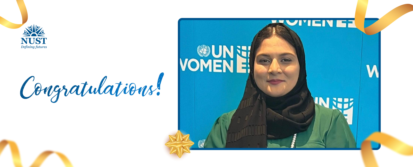 NUST CIPS Recognizes Kainat Kamal’s Remarkable Achievements | NUST